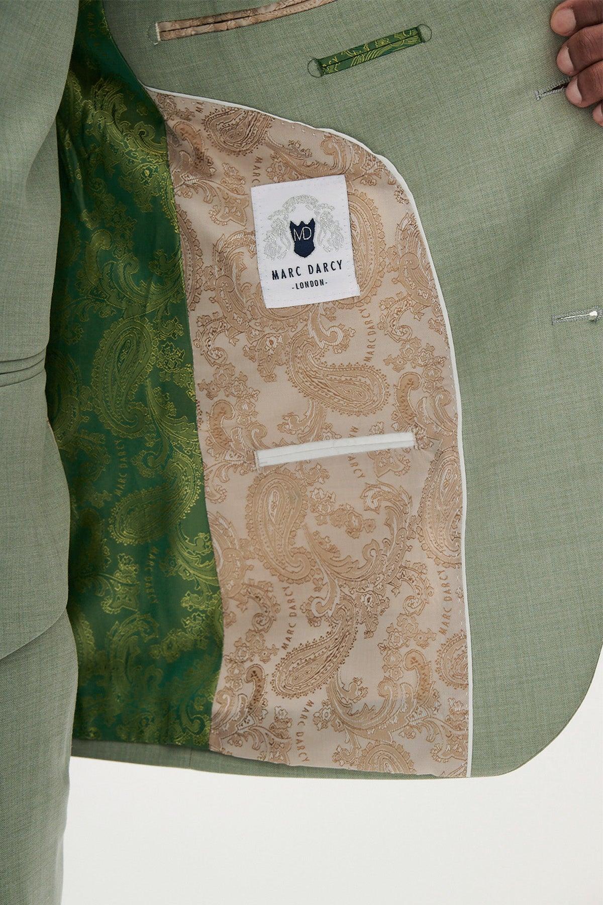 FINLEY - Moss Green Tailored Blazer – Marc Darcy