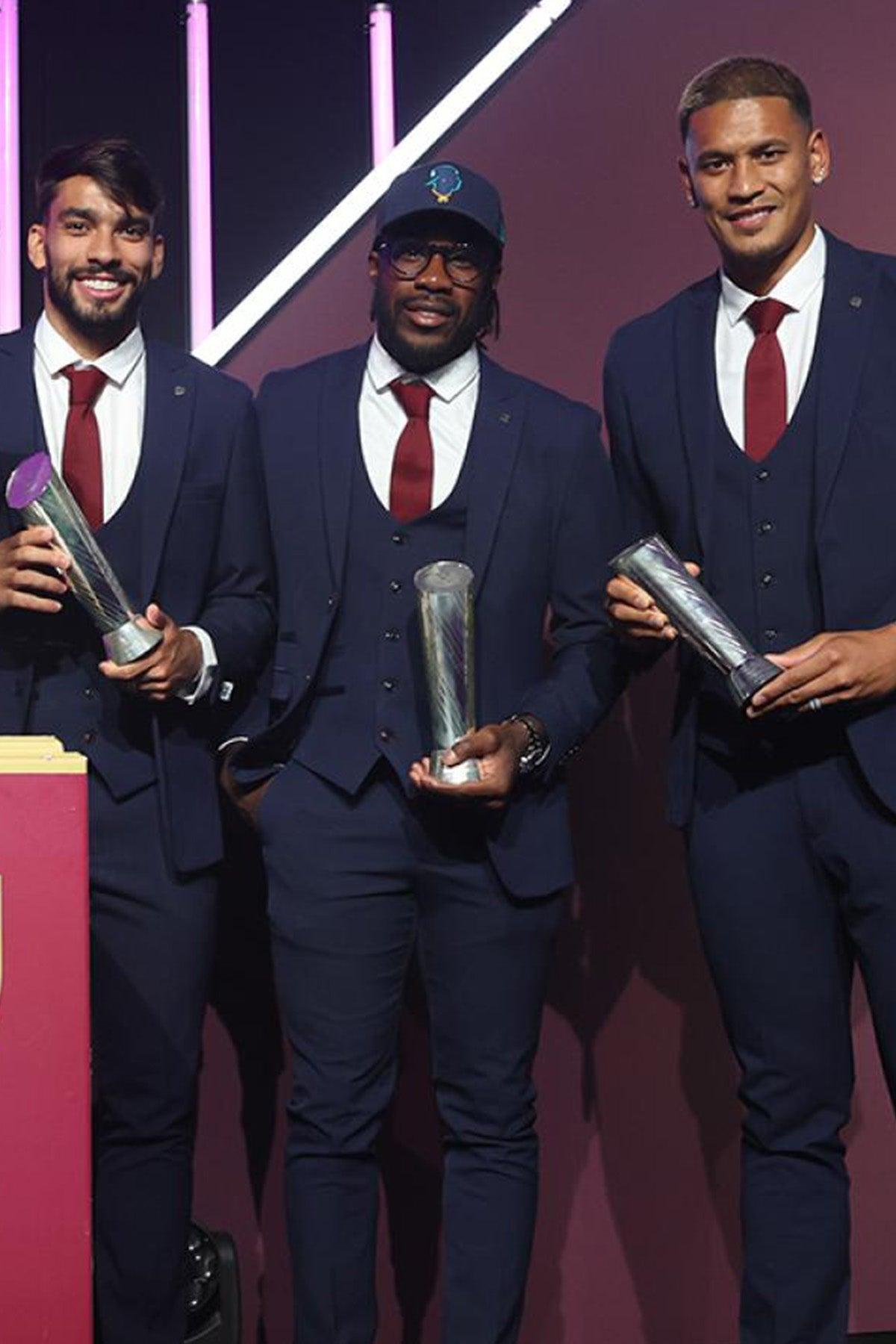 Official West Ham United Club Suit | Bromley Navy Check Suit – Marc Darcy