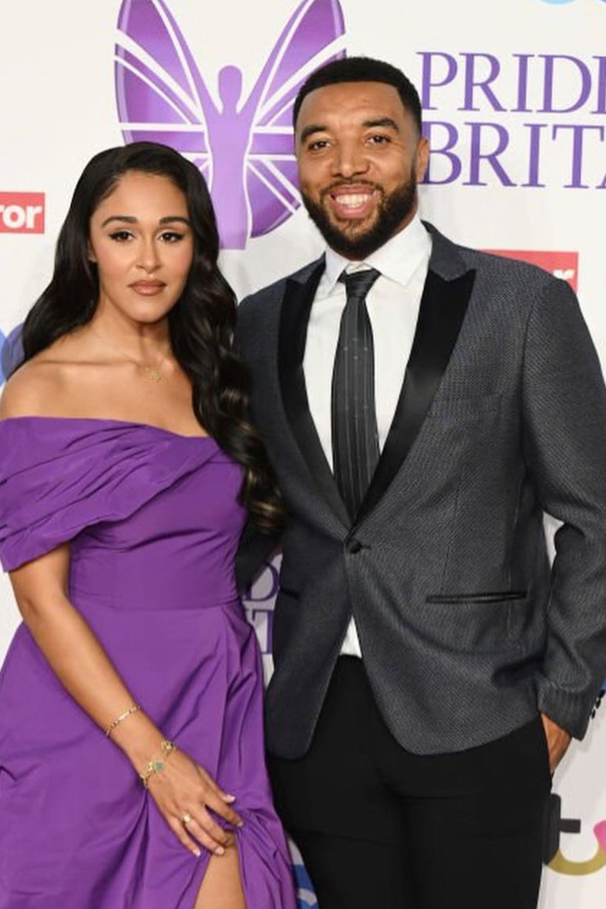 Former Watford Captain Troy Deeney In SPENCER Charcoal Grey Blazer ...