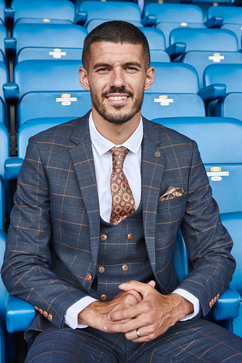 Everton Defender Conor Coady in Jenson Marine Suit – Marc Darcy