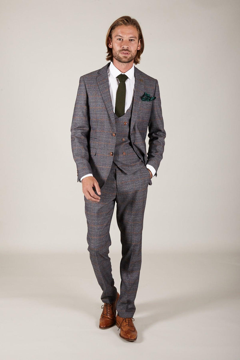 Dominic Calvert-Lewin Grey Suit | Marc Darcy